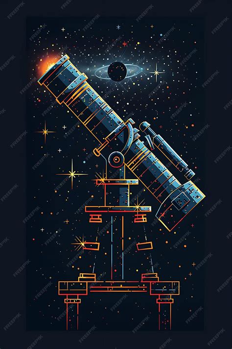 Premium Photo Set Of Mysterious Telescope 8 Bit Pixel With Stars And Space Symbol Game Asset