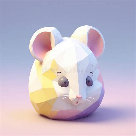 Adorable Isometric Clay Mouse Stock Illustration Illustration Of