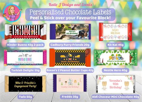 Candy Bar Wrapper Ideas