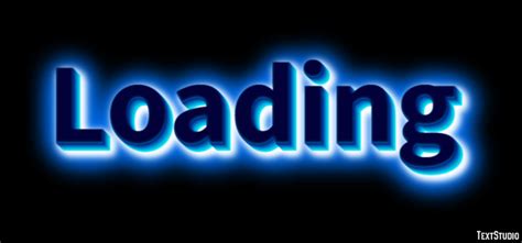 Loading Text Effect And Logo Design Word