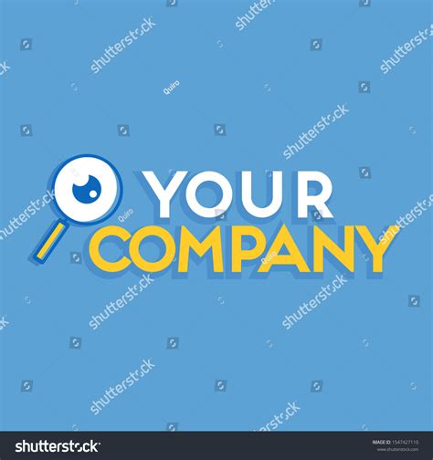 Magnifying Glass Logo Template Design Stock Vector Royalty Free
