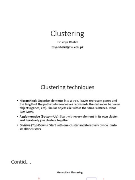 clustering algorithms pdf cluster analysis statistical data types