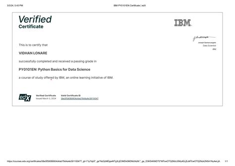 vidhan lonare on linkedin python certification edx