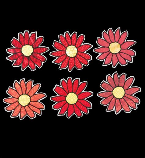 Billy Strings Red Daisy Applique Patch Etsy