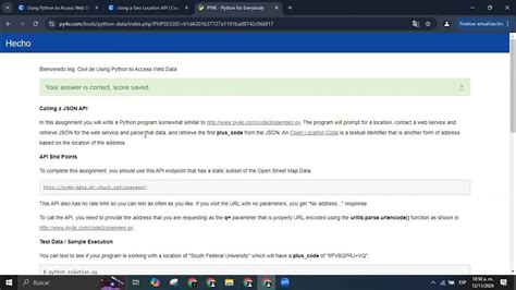 Using A Geo Location Api Using Python To Access Web Data Isc Python