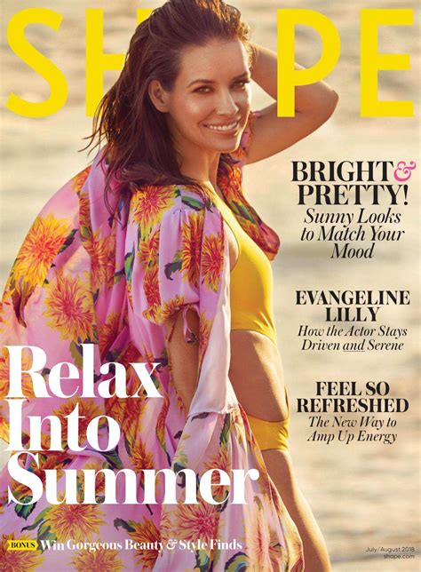 Evangeline Lilly In Shape Magazine July 2018 Issue Hawtcelebs