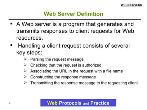 web servers ppt ppt
