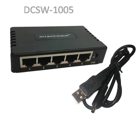 Dualcomm Mini 5 Port Usb Powered Ethernet Switch Dcsw 1005u Usb Powered Lan Rj45 Switch 5