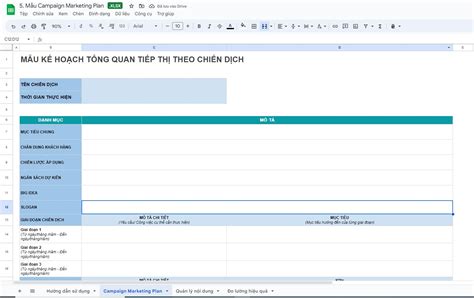 Download mẫu kế hoạch Marketing tổng thể cho mọi nghề