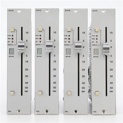 4 SSL Solid State Logic SL978 SSL9000 Motorized Faders 52202 Reverb