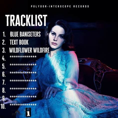 Blue Banisters Lana Del Rey Tracklist At Pamela Bentley Blog