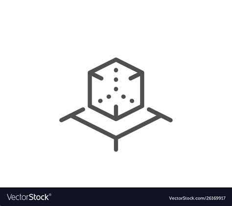 Augmented Reality Line Icon Vr Simulation Sign Vector Image