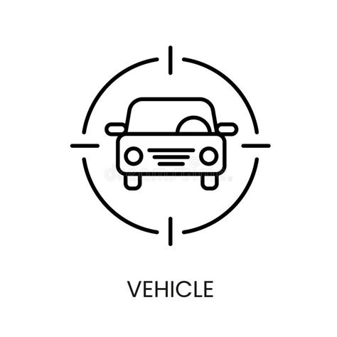 Vehicle Line Icon Vector For Packaging On Cctv Camera With Editable Stroke Stock Vector