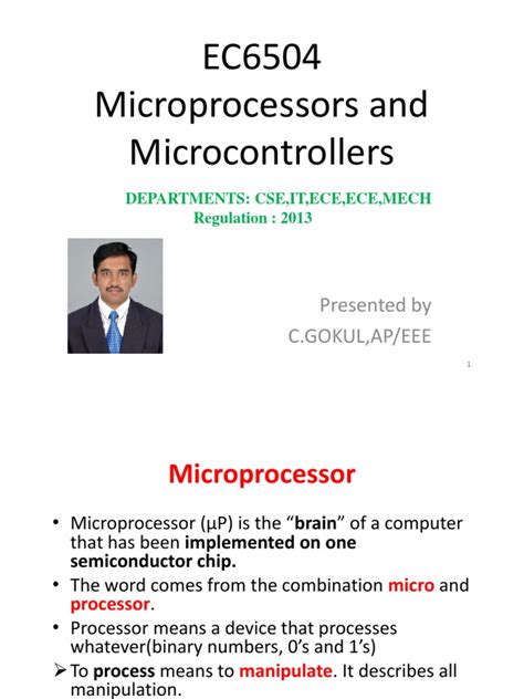 Ec6504 Microprocessor And Microcontroller Lecture Notes All 5 Units Pdf Instruction Set
