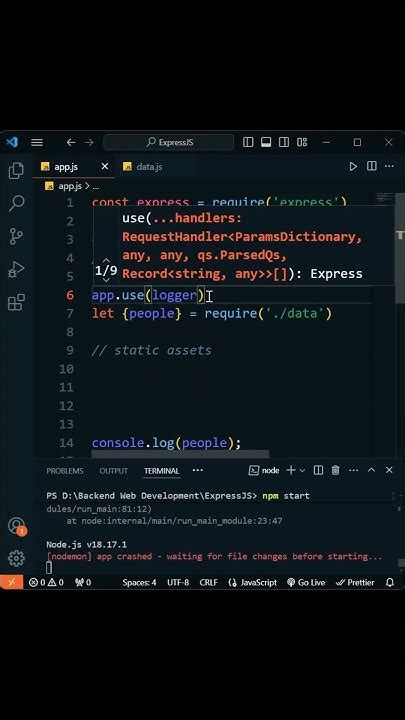 Use Function In Express Js Nodejs Expressjs Javascript Youtube