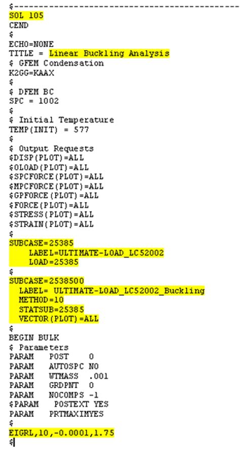 Linear Buckling Analysis Sol 105