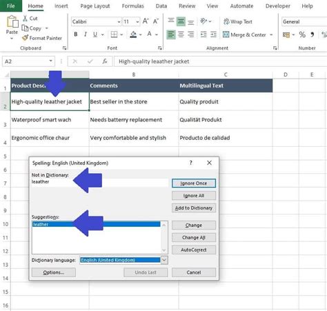 mastering spell check in excel dedicated excel