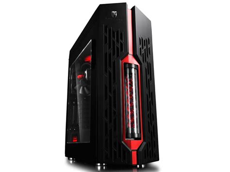 Deepcool Genome Rog Atx Case With 360mm Lcs Black With Red Helix Asus Rog Certified Remote Genome