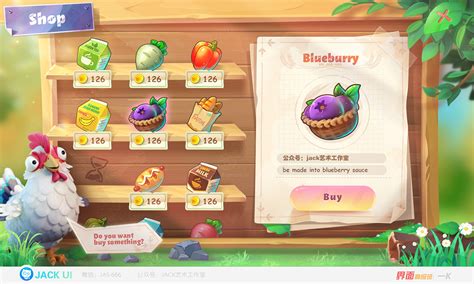JACK游戏UIGAME2D3D二次元欧美风Q版WEB界面手绘图标交互设计UX创意JK时尚插画素材GUI on Behance