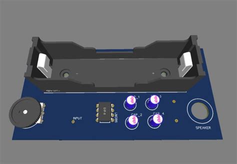 An Audio Amplifier Using Lm386 Op Amp Ic Platform For Creating And Sharing Projects Oshwlab