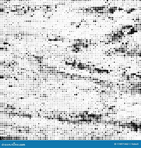Halftone Pattern. Set of Dots. Dotted Texture on White Background. Overlay Grunge Template ...