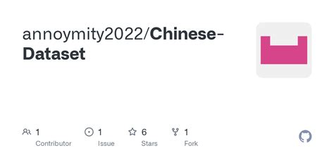 Github Annoymity2022chinese Dataset