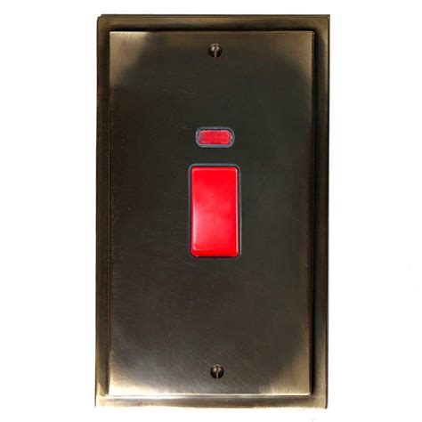 Mode Vertical Cooker Switch Dark Antique Relief Broughtons Lighting Ironmongery