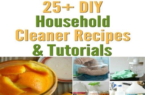 25 Diy Household Cleaner Recipes And Tutorials Cleaner Recipes