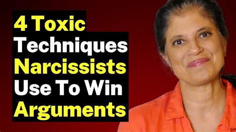 4 Toxic Techniques Narcissists Use To Win Arguments - YouTube
