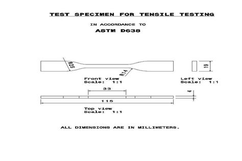 Tensile Test Specimen Dimensions Download
