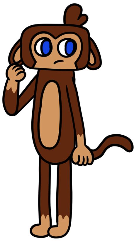 Scientist Monkey On Toyhouse