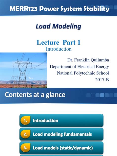 load modeling pdf electric power transmission electric power