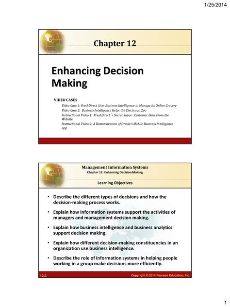 Enhancing Decision Making Ppt 6 Copyright © 2014 Pearson Education