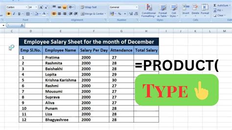 Product Formula In Excel Product Function In Ms Excel How To Use Product Formula In Excel