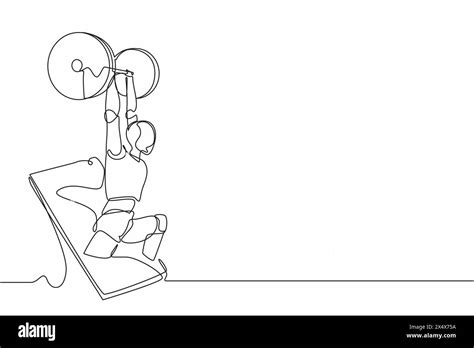 Continuous One Line Drawing Robots Come Out From Cellular Phone With