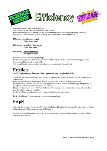A Level Physics Fun With Efficiency Investigations And Calculations