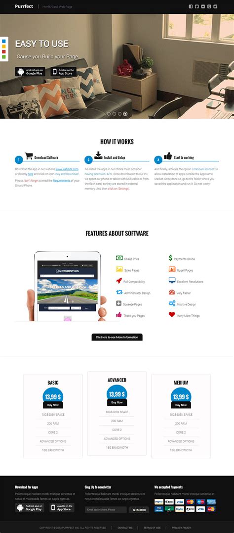 30 Best Internet Marketing Landing Page Templates Free And Premium
