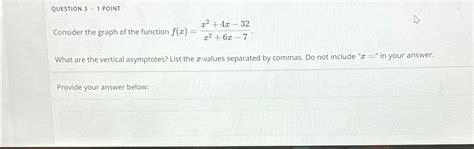 Solved Question 3 1 ﻿pointconsider The Graph Of The