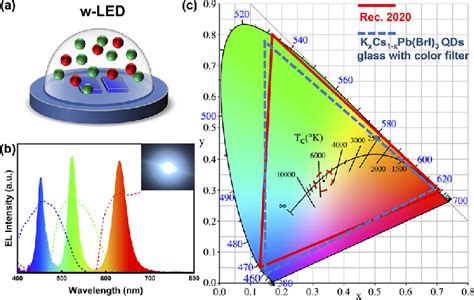 A Schematic Diagram Of The W LED Device Fabricated By Mixing K X Cs Download Scientific