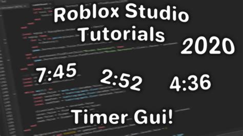 Roblox Tutorial Timer Script Youtube