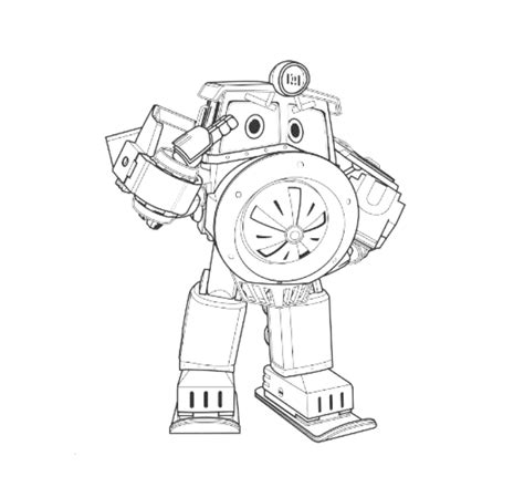 로봇트레인 색칠 공부 Kr에서 무료 색칠 공부