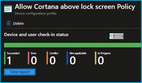 Allow Cortana Above Lock Screen Policy Using Intune Htmd Blog