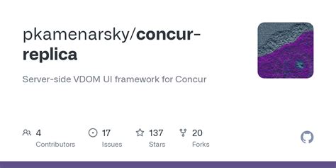 Github Pkamenarskyconcur Replica Server Side Vdom Ui Framework For