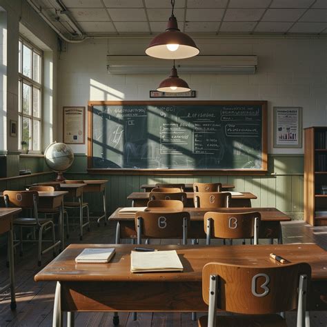 Free Nostalgic School Days Image Vintage Classroom Nostalgia