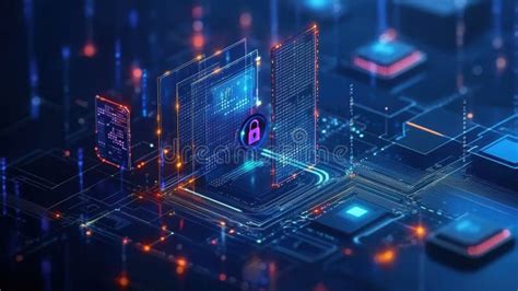 Cybersecurity Service Concept Of Motherboard And Safety Authentication Network Or Ai Regulation