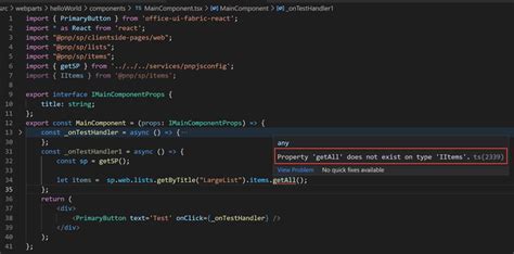 GetAll Isn T Recognized For A IItems Issue Pnp Pnpjs GitHub