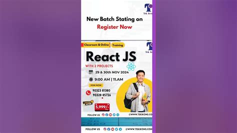 Elevate Your Career With React Js Tek Ikons Reactjs Webdevelopment