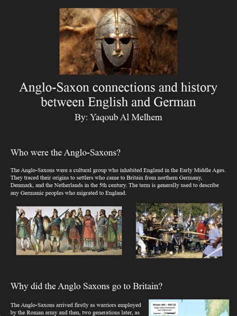 Anglo Saxon Presentation Pdf English Language Anglo Saxons