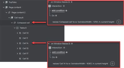 Simulation Issues With Dynamic Panels Resize Event Justinmind Q A