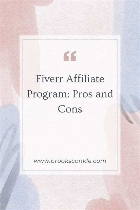 Fiverr Affiliate Program Pros And Cons In 2024 Affiliate Programs
